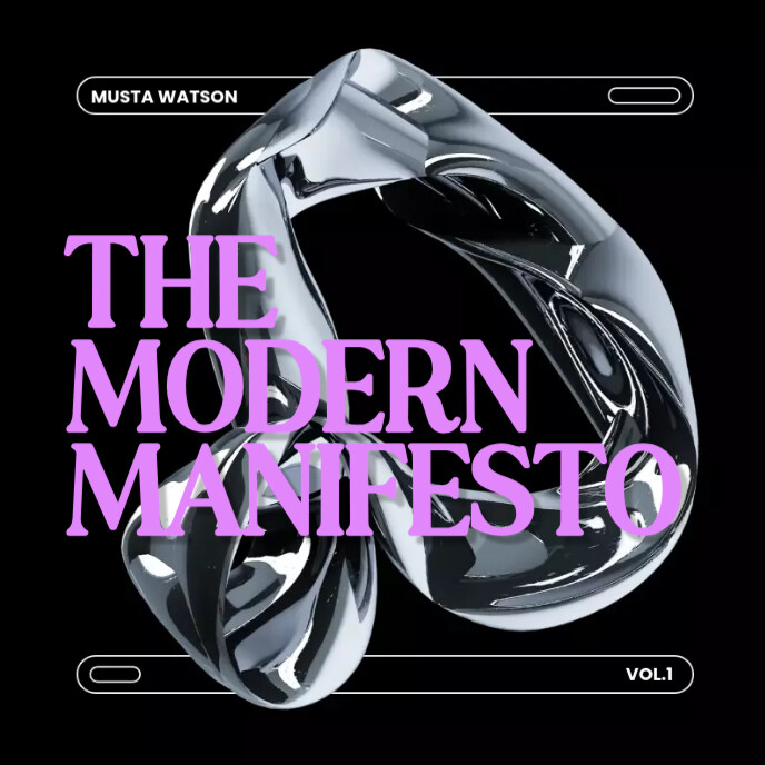 Modèle THE MODERN MANIFESTO Album Cover | PosterMyWall