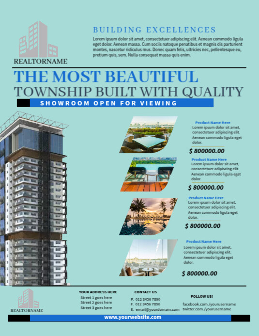 The Most Beautiful Township Built ads Template | PosterMyWall