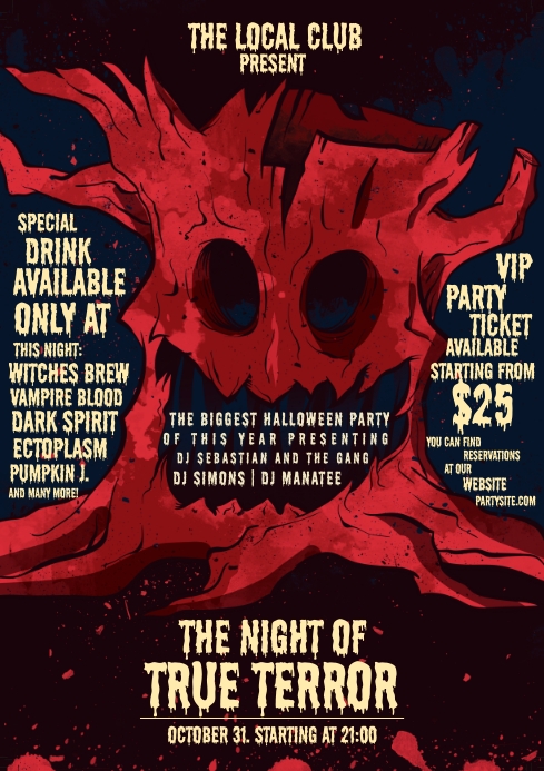 Copy of The Night of True Terror | PosterMyWall