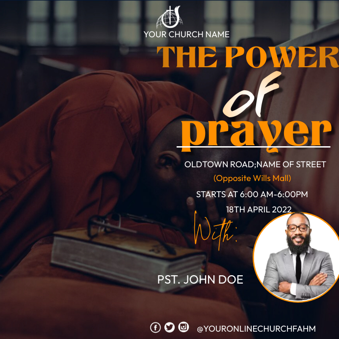Plantilla de El del Poder de la Oración | PosterMyWall