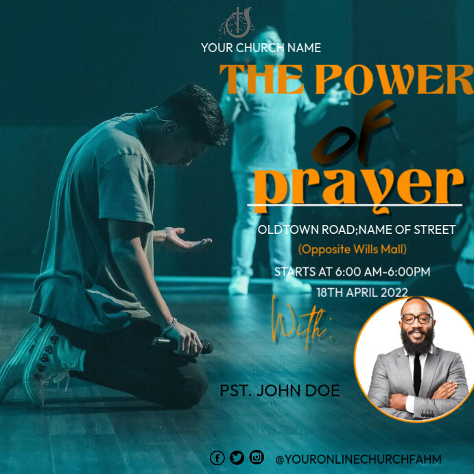 Plantilla de El del Poder de la Oración | PosterMyWall