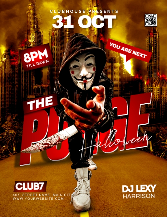 the purge night Template | PosterMyWall