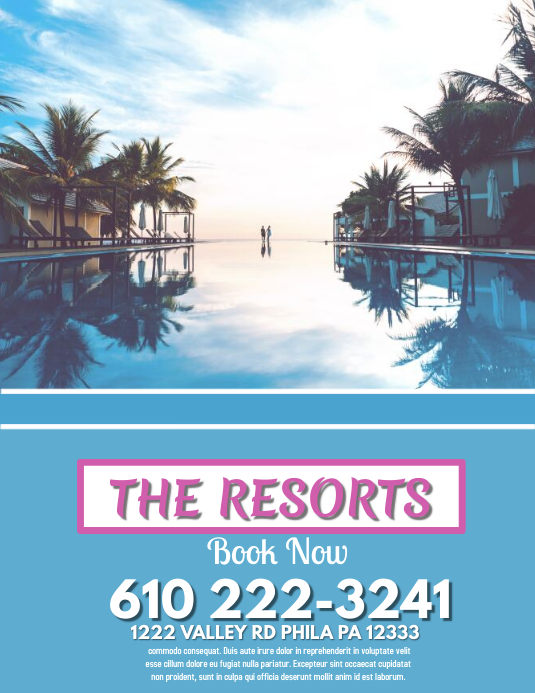 THE RESORTS Template | PosterMyWall