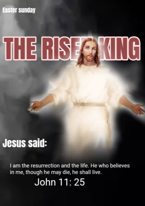 The Risen King Template | PosterMyWall