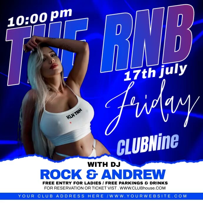 the RNB friday night party Template | PosterMyWall