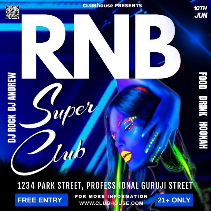 Copy of the rnb super club party | PosterMyWall
