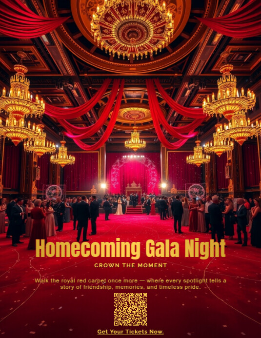 The Royal Return – Luxurious Maximal Homecoming Flyer Template ...