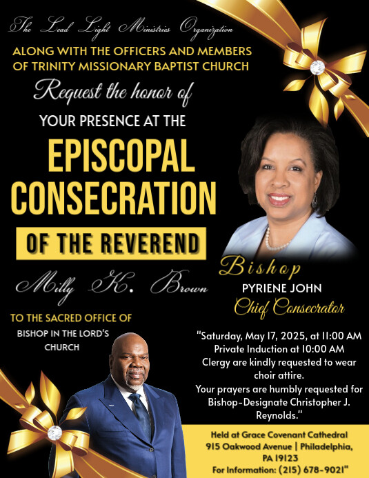 Copy of The Service of Episcopal Consecration | PosterMyWall