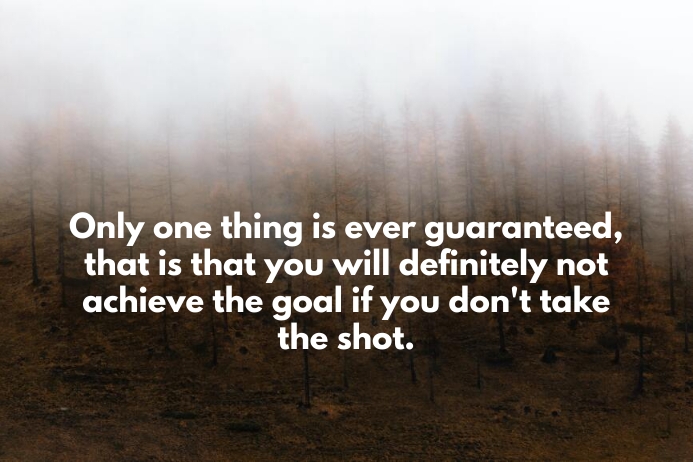 The Shot quote design template | PosterMyWall