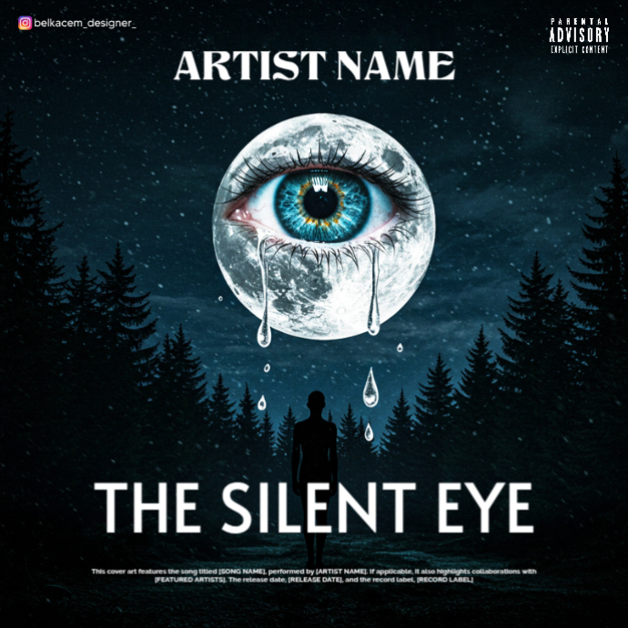 The Silent Eye Album Cover Template | PosterMyWall