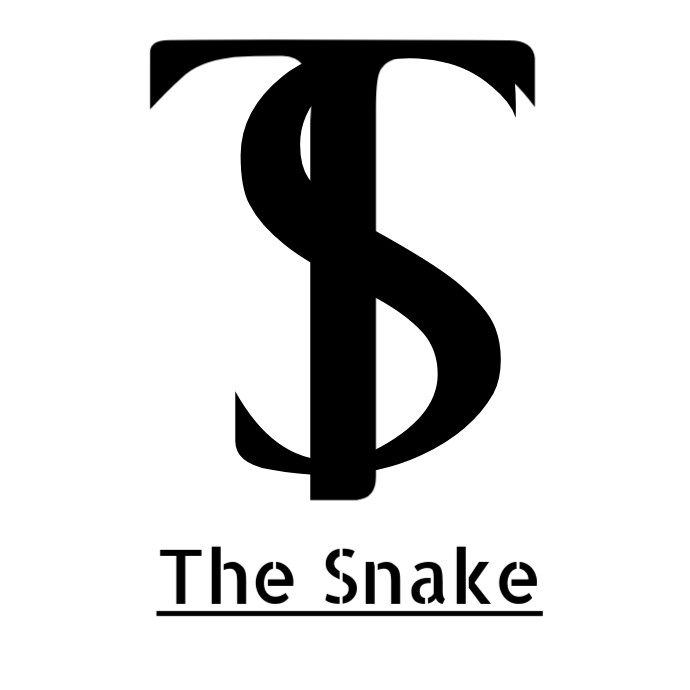 The Snake Logo Black Typographic - TS Logo Templat | PosterMyWall