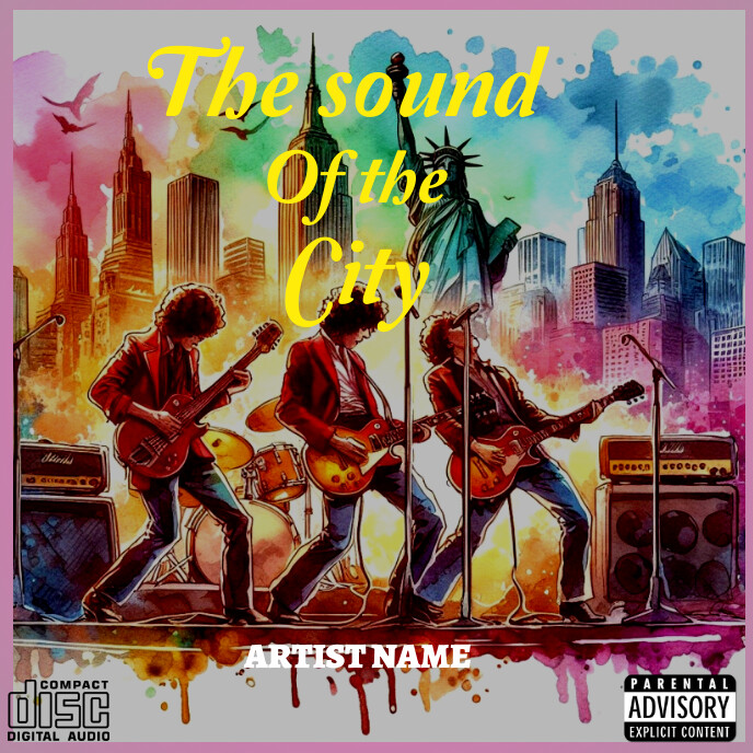 Plantilla de The sound of the city | PosterMyWall