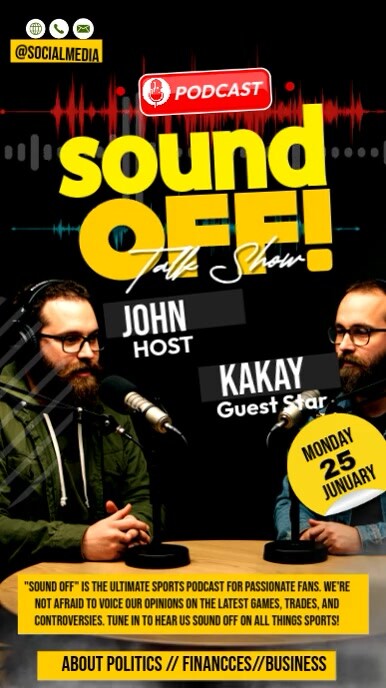 Copy of The Sound Off Talkshow | PosterMyWall
