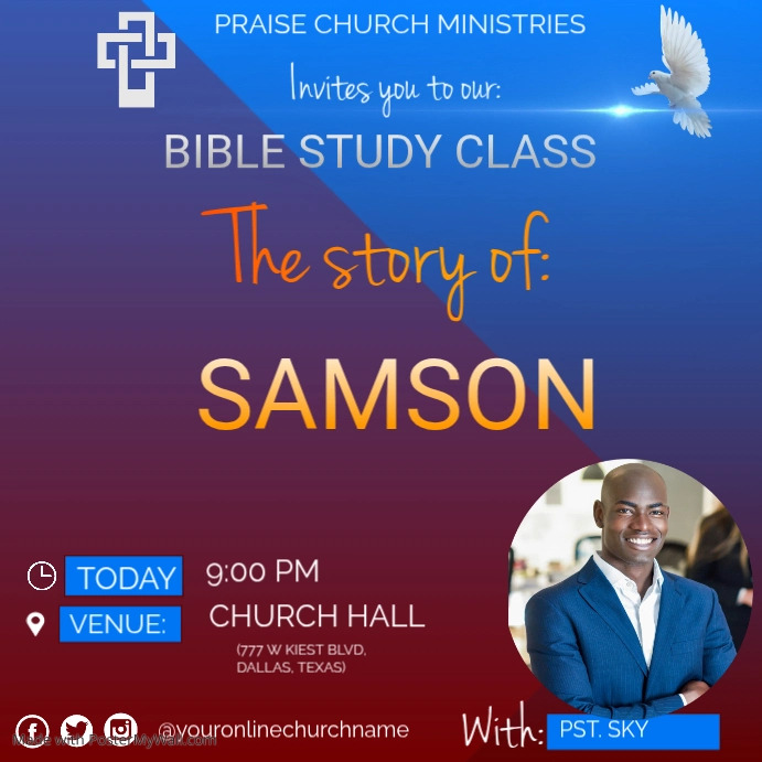 Copy of THE STORY OF SAMSON | PosterMyWall