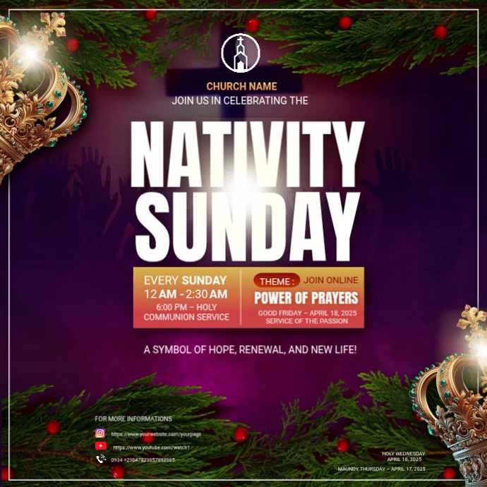 The Three Kings Instagram Post Template | PosterMyWall