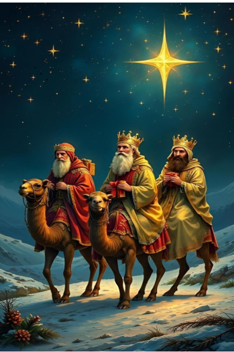 Modèle The Three Wise Men Following The Star Poster | PosterMyWall