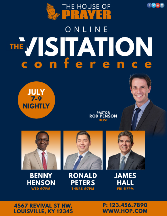 The Visitation Conference Template | PosterMyWall
