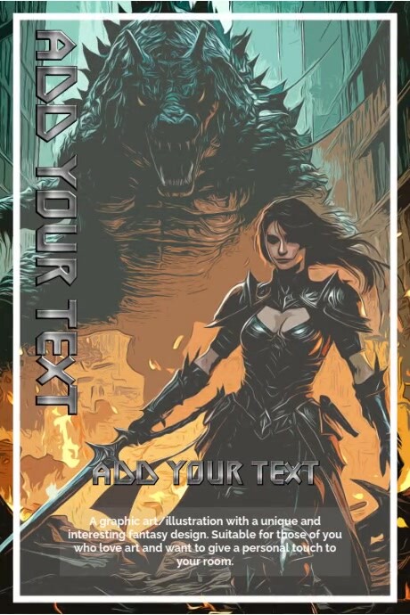 The War Of Godzilla Poster Template | PosterMyWall