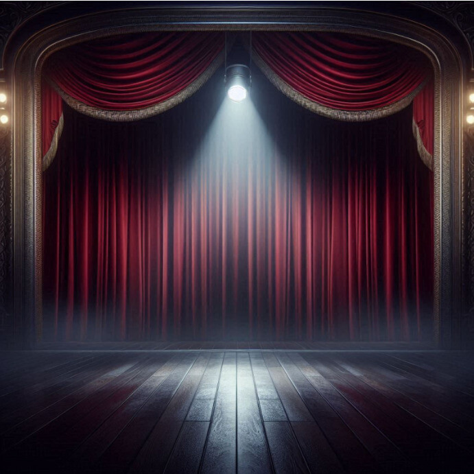 Copy of Theater performance stage backdrop event template | PosterMyWall