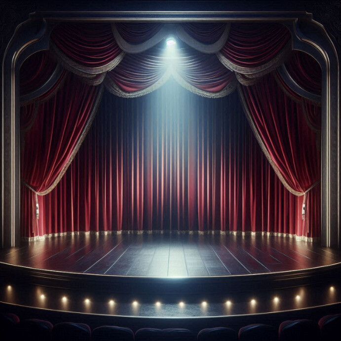 Copy of Theater performance stage backdrop event template | PosterMyWall