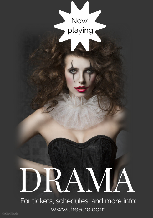 Theatrical Show Announcement Template | PosterMyWall