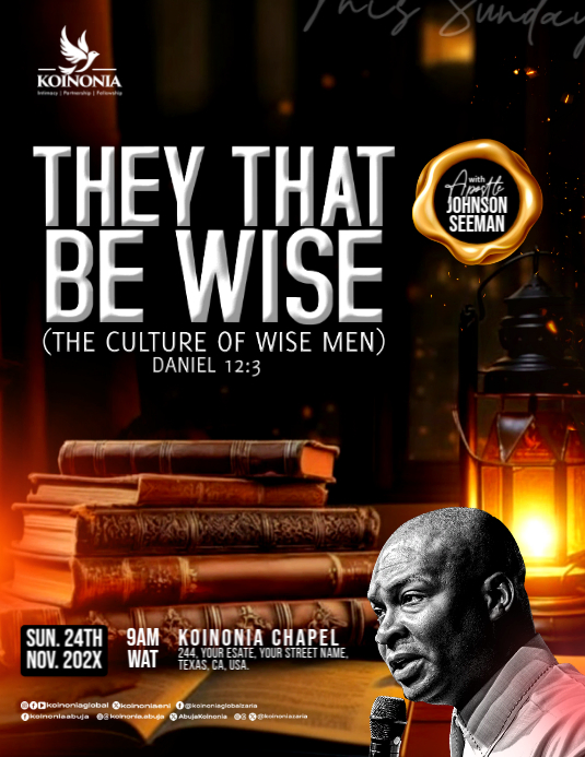 They that be Wise Template | PosterMyWall