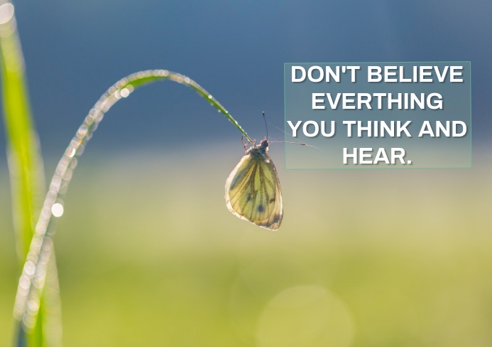 THINK AND HEAR QUOTE TEMPLATE | PosterMyWall