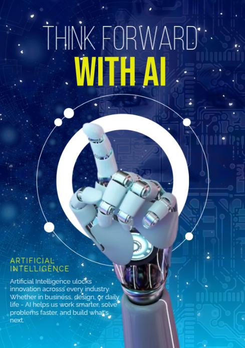Think with AI A3 Template | PosterMyWall
