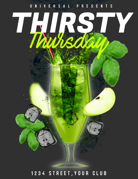 Thirsty Thursday Template | PosterMyWall