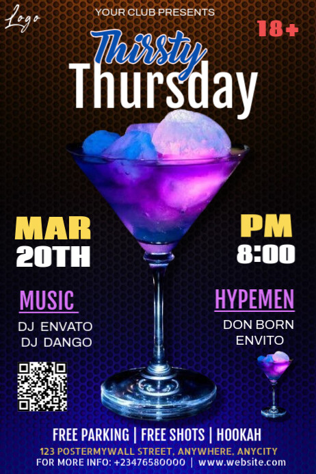 Thirsty Thursday Template | PosterMyWall