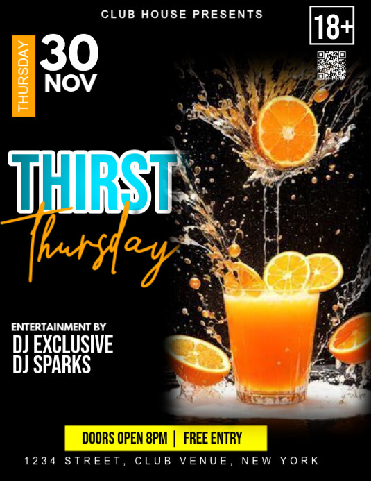 thirsty Thursday Template | PosterMyWall
