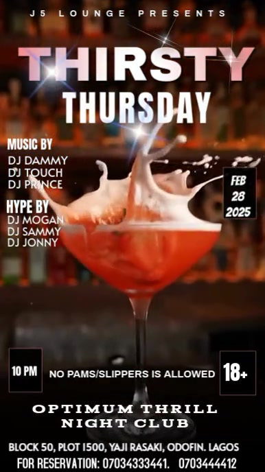 Plantilla de Thirsty Thursday | PosterMyWall