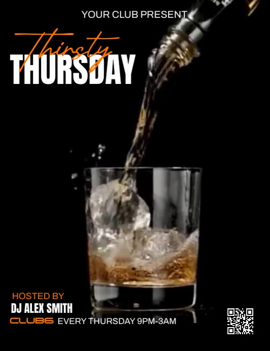 Thirsty Thursday flyer Templat | PosterMyWall