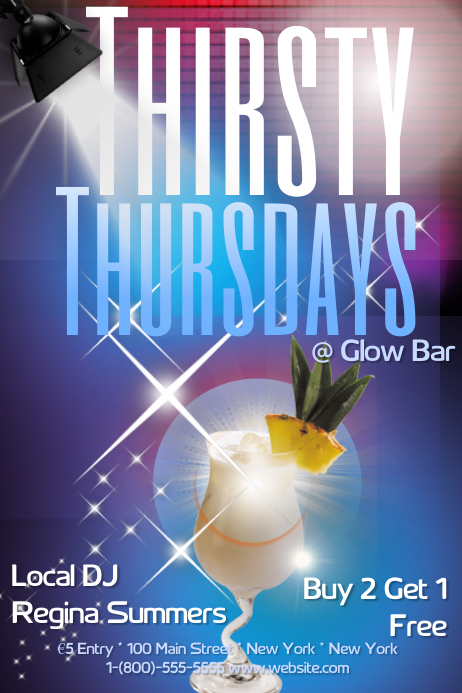 Thirsty Thursday Template | PosterMyWall