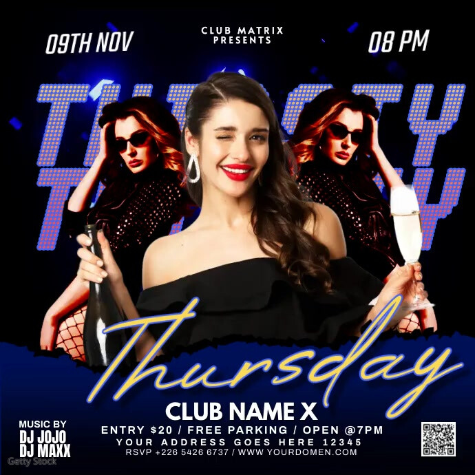 Thirsty Thursday Instagram Post Template | PosterMyWall