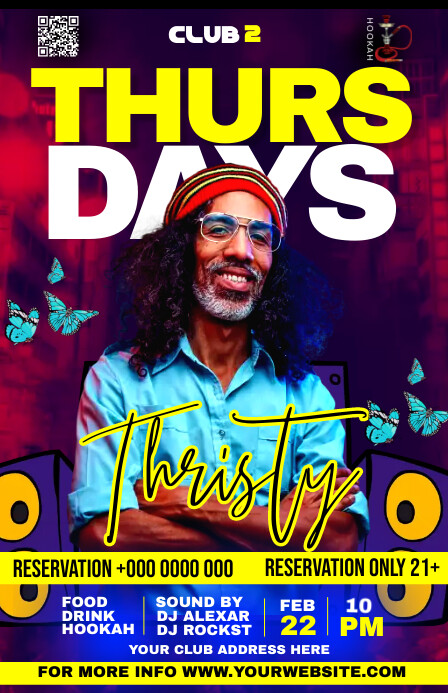 thirsty thursday night party Template | PosterMyWall