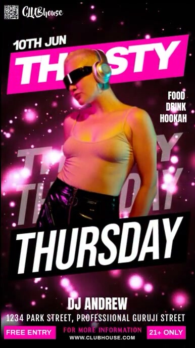 Plantilla de thirsty thursday night party | PosterMyWall