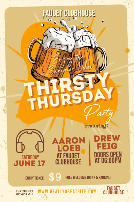 Copy of Thirsty Thursday Poster | PosterMyWall