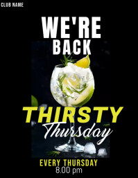 Thirsty Thursday poster Template | PosterMyWall