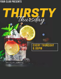 Thirsty Thursday poster Template | PosterMyWall