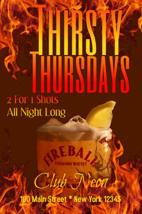 Thirsty Thursday Template | PosterMyWall