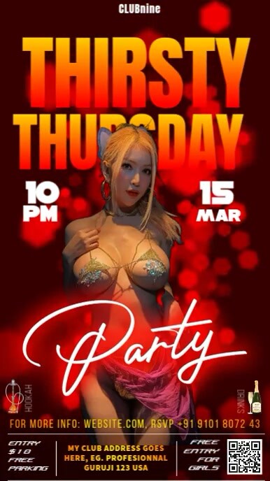 thirsty thursdays, Template | PosterMyWall