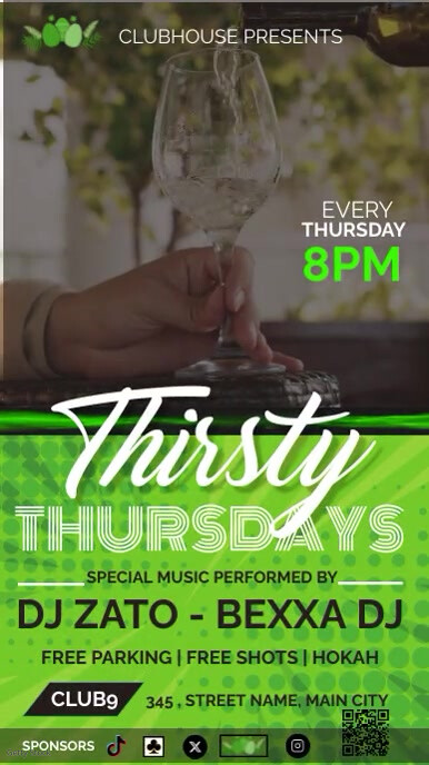 Thirsty Thursdays Template | PosterMyWall