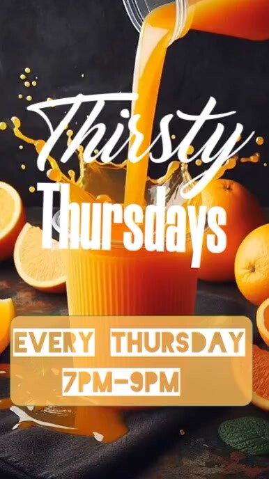 Thirsty Thursdays Flyer Template | PosterMyWall