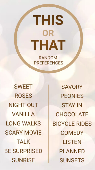 this or that , this or that instagram story Template | PosterMyWall