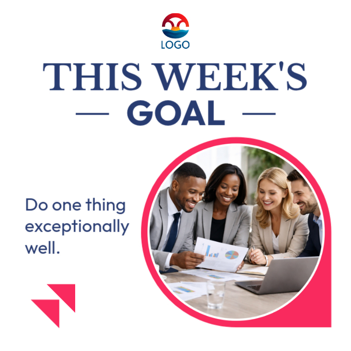 This Week’s Goal Business Focus Strategy Motivation Team Productivity ...