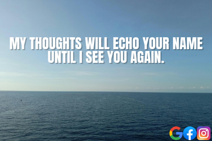 THOUGHTS AND NAME QUOTE TEMPLATE Modelo | PosterMyWall