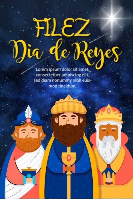 Plantilla de Three Kings Celebration | PosterMyWall