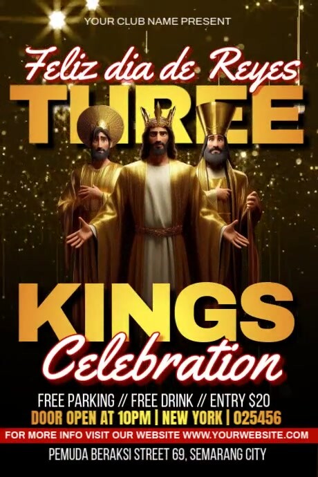 Three Kings Celebration Template | PosterMyWall