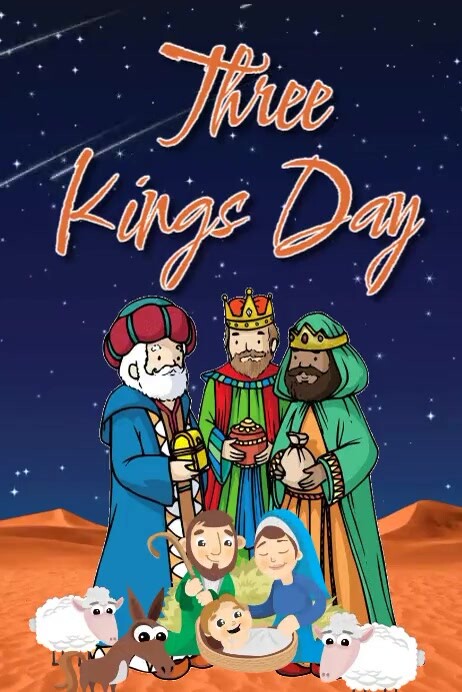 Three Kings Day Video Template | PosterMyWall